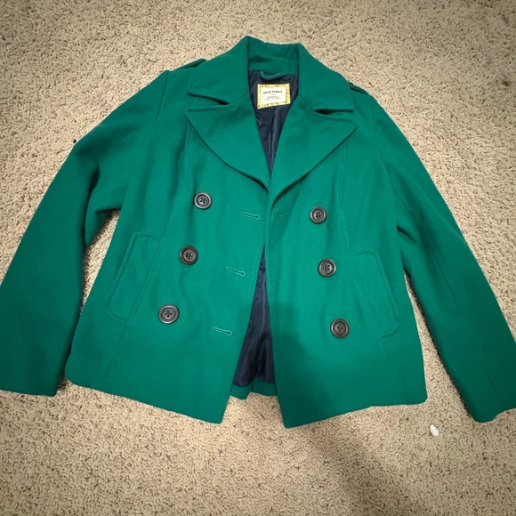 Old Navy | Jackets & Coats | Old Navy Teal Peacoat | Poshmark